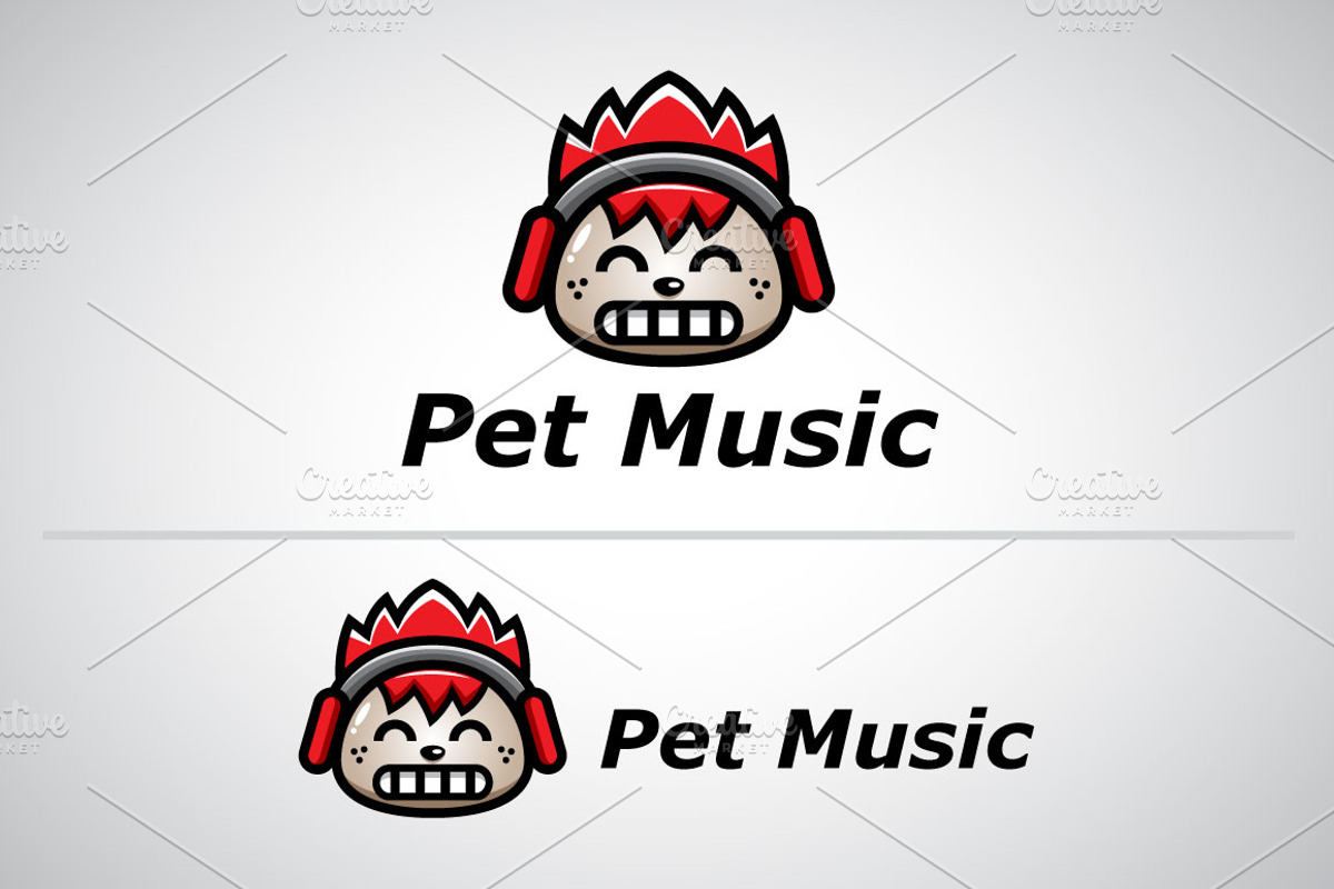 Pet Music Logo Template, a Branding & Logo Template by Heavtryq Design