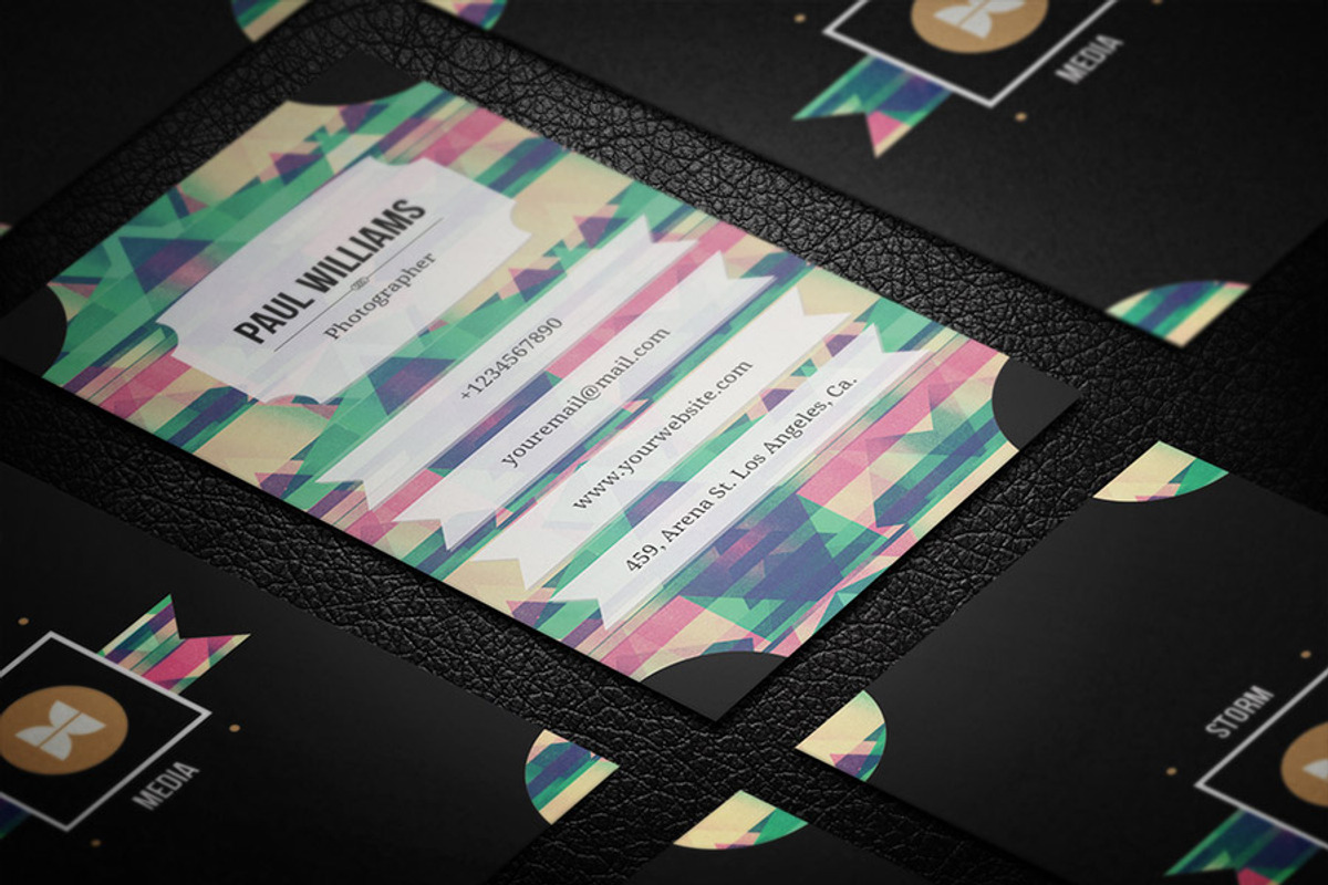 Retro/Vintage Style Business Card V3, a Business Card Template by PSD Storm