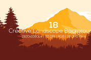 Creative Landscape Backgrounds, an Illustration by The_DrX