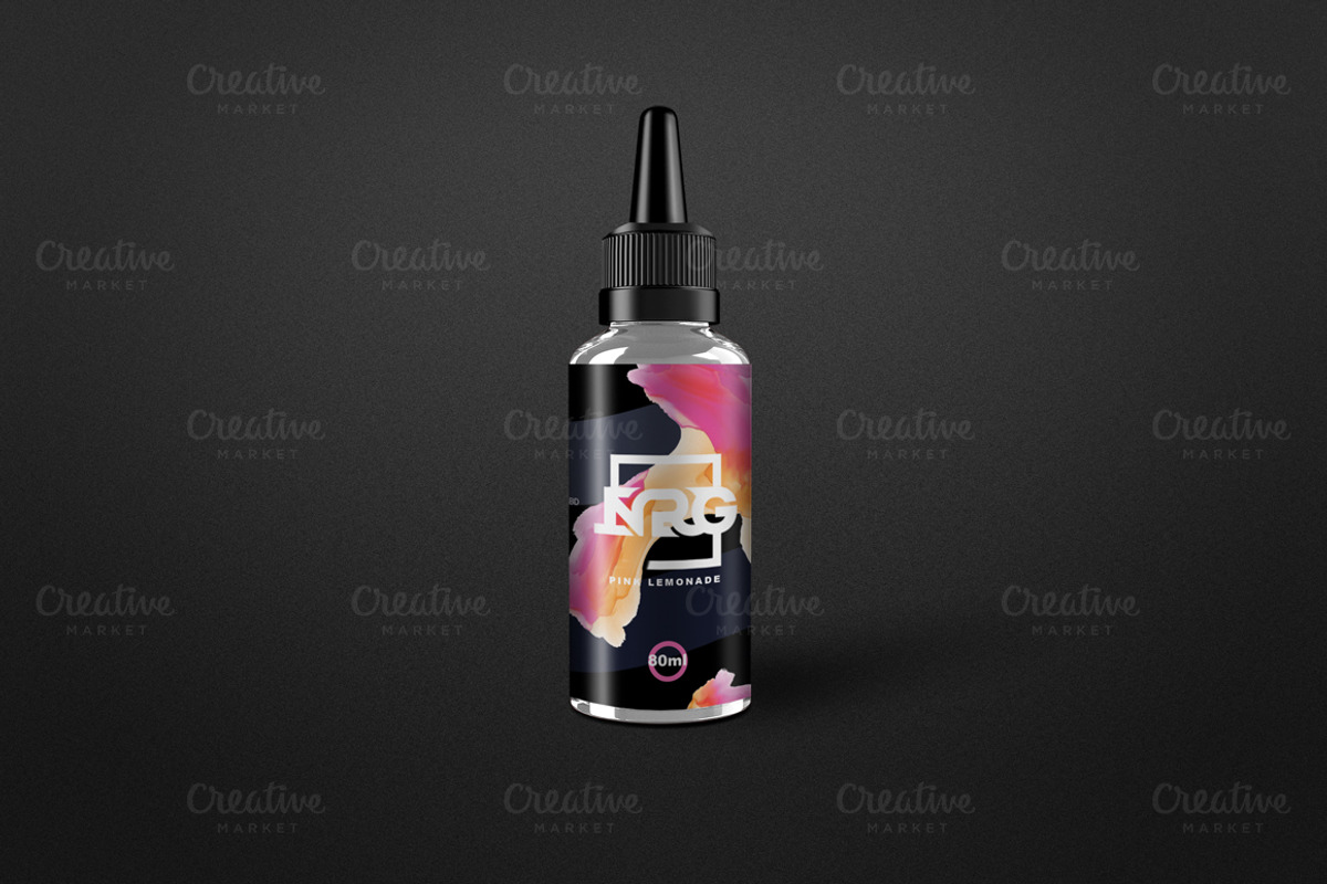 E-liquid Bottle Mockup Vape, a Packaging Mockup by shaman