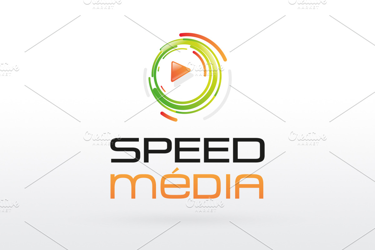 SpeedMedia logo, a Branding & Logo Template by SvNProd