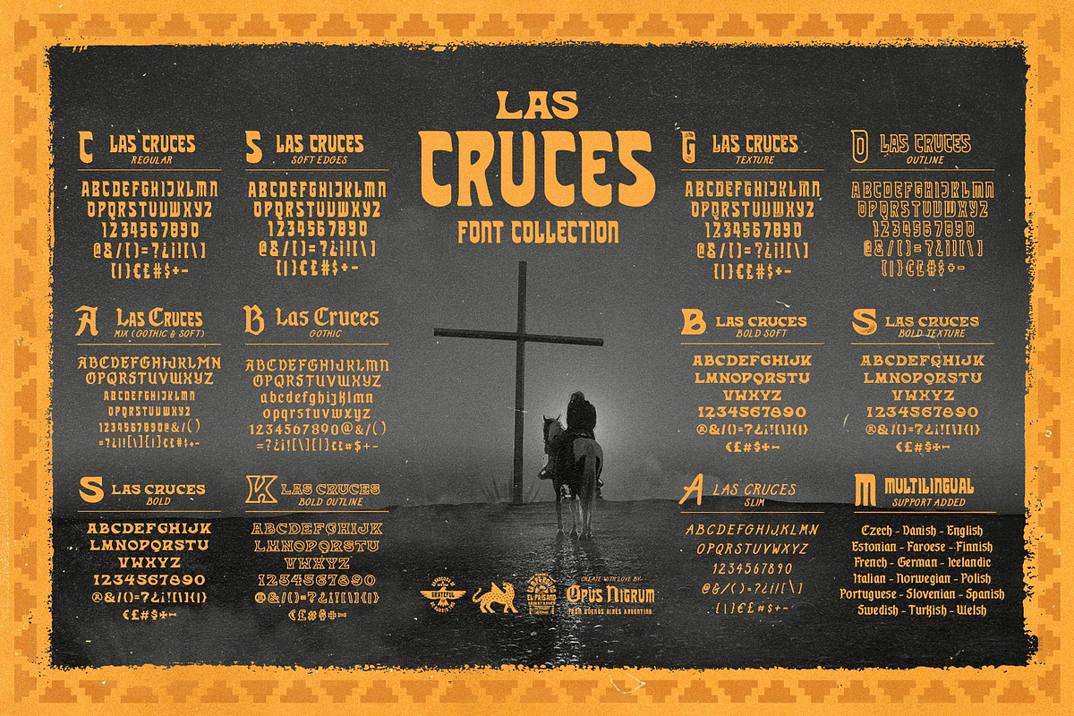 Las Cruces Font Collection