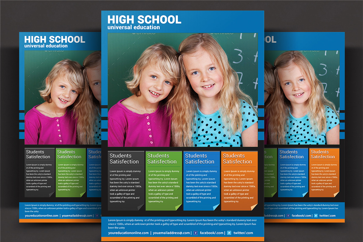 Education Flyer, a Flyer Template by AfzaalGraphics