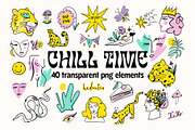 Chill Time Bundle - CANVA FRIENDLY, an Animal Illustration by Annie Konst