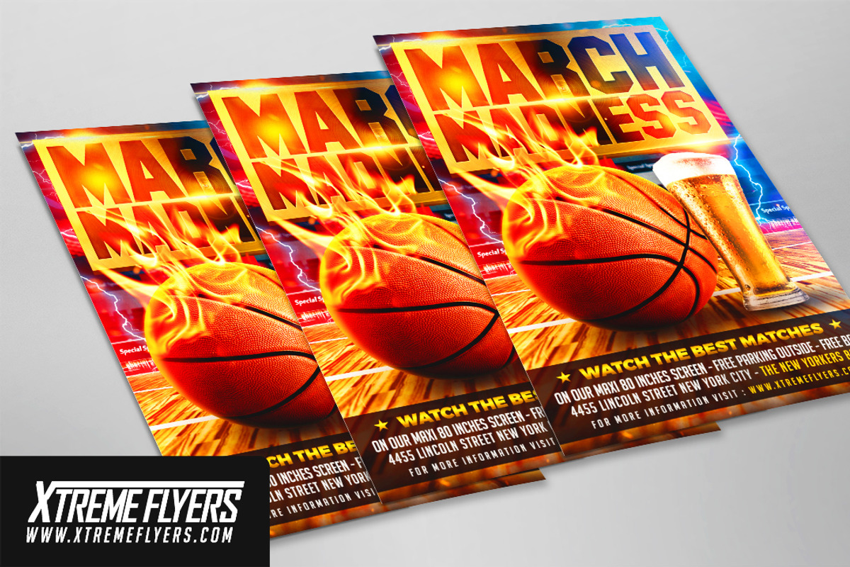 Basketball Flyer Template, a Flyer Template by XtremeFlyers
