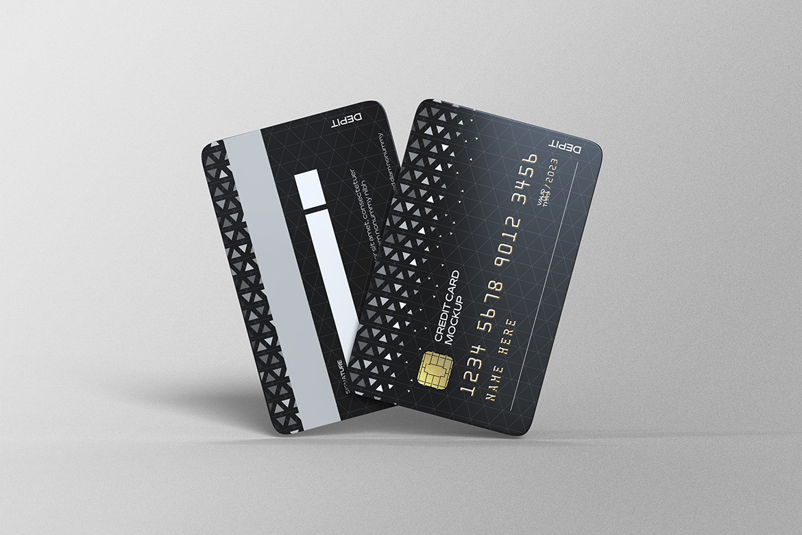 Credit Card Mockup, a Print Template by PrexTheme