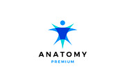 Human Body Anatomy Logo Vector Icon, a Branding & Logo Template by vastard