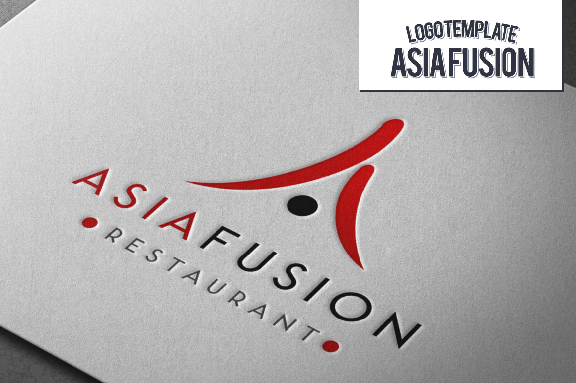 Asia Fusion Logo, a Branding & Logo Template by Exit3 | Creative Market