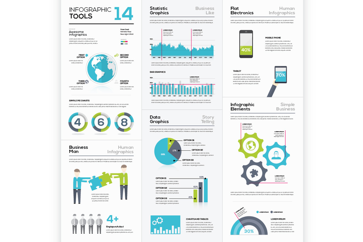 Infographic Tools 14, a Technology Illustration by Infographic Template ...