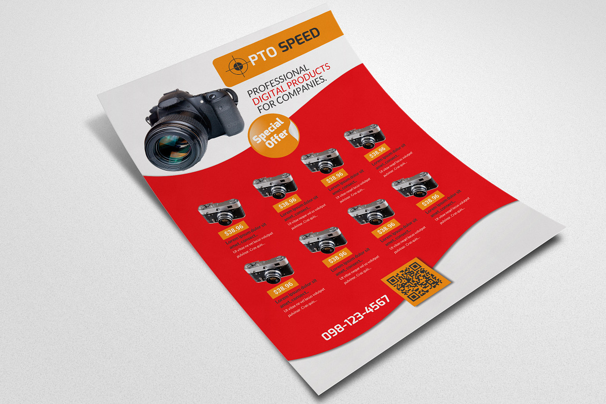 3 Layout Product Promotion Flyer, a Flyer Template by Psd Templates