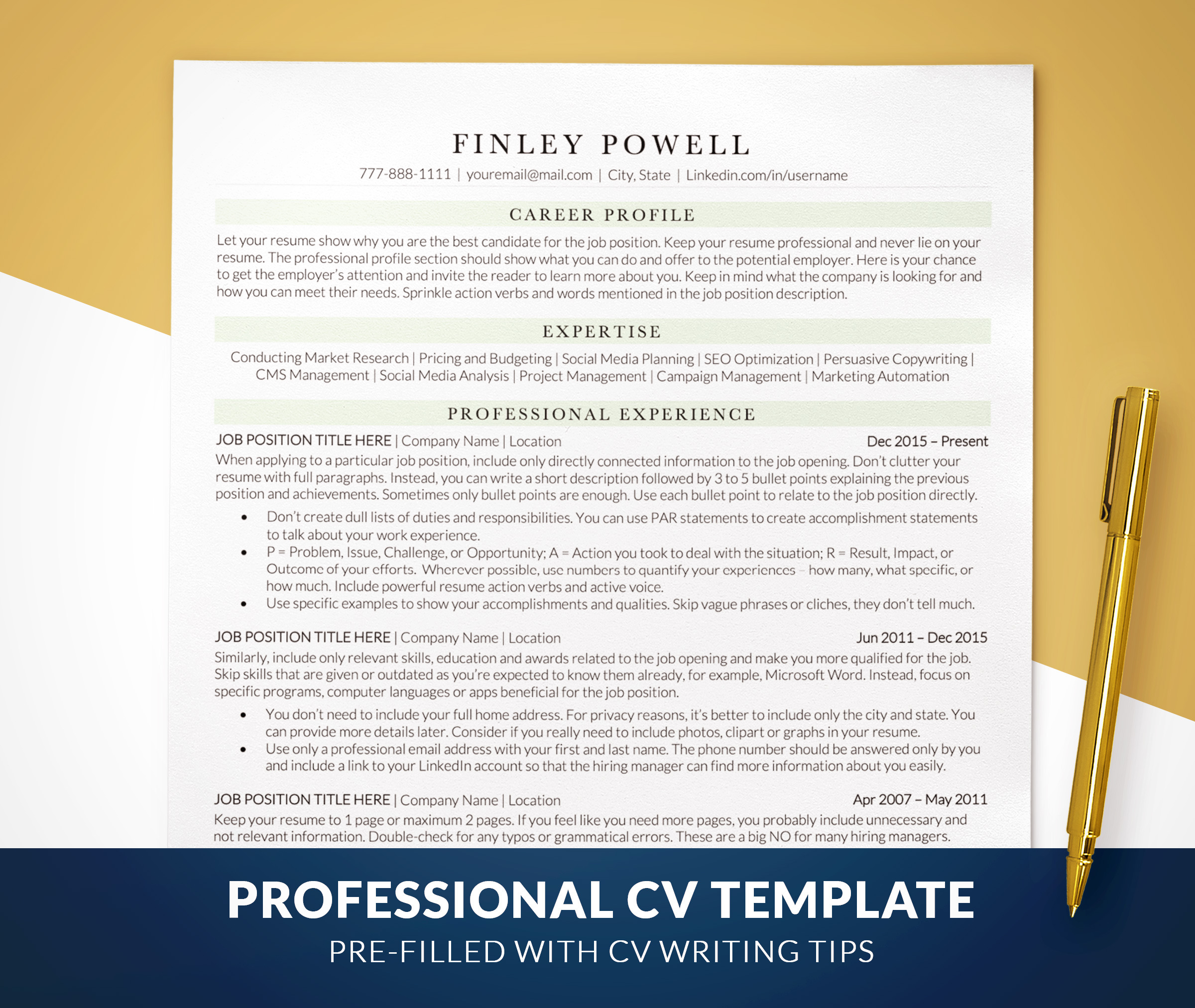 Creative ATS Friendly CV Template