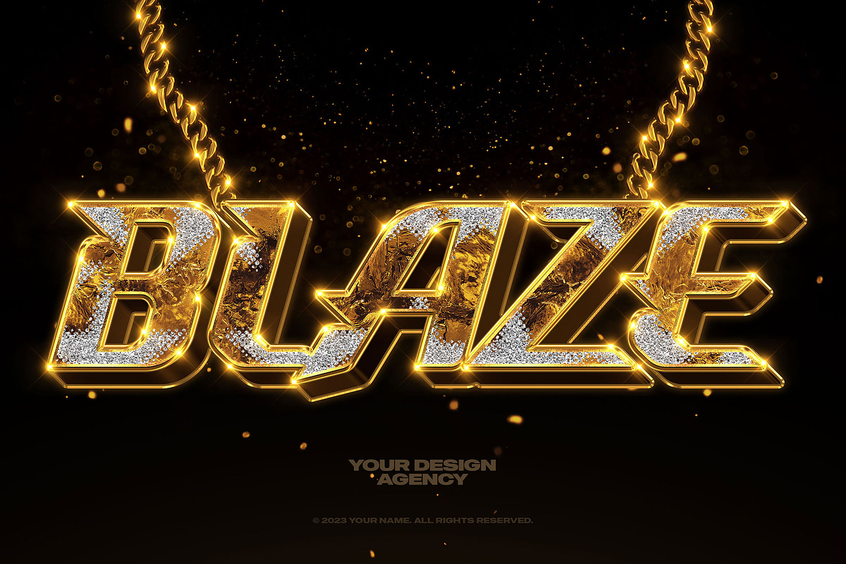 Bling Bling Logo and Text Effects, a Layer Style Add-On by Hyperpix ...