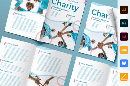 NGO Brochure Trifold, a Brochure Template by TemplatesNow!