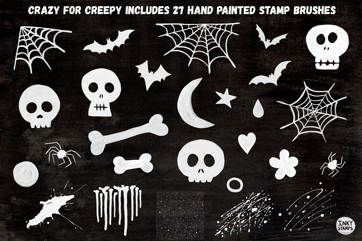Spooky Stamp Brushes - Procreate