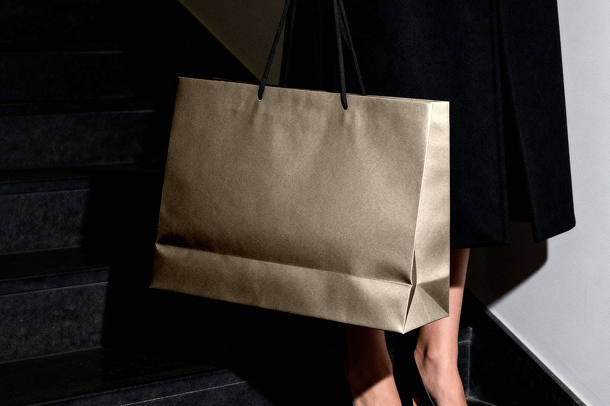 Handheld Shopping Bag Mockup, a Product Mockup by Design Squad