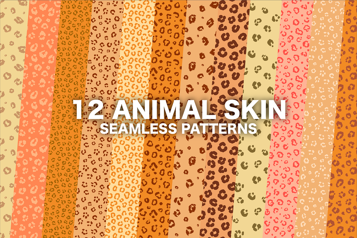 12 Cheetah and leopard skin patterns, a Pattern Graphic by Arthur Balitskiy