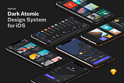 Nightfall: Dark Atomic Design System, an UI Kit Template by maxsnitser
