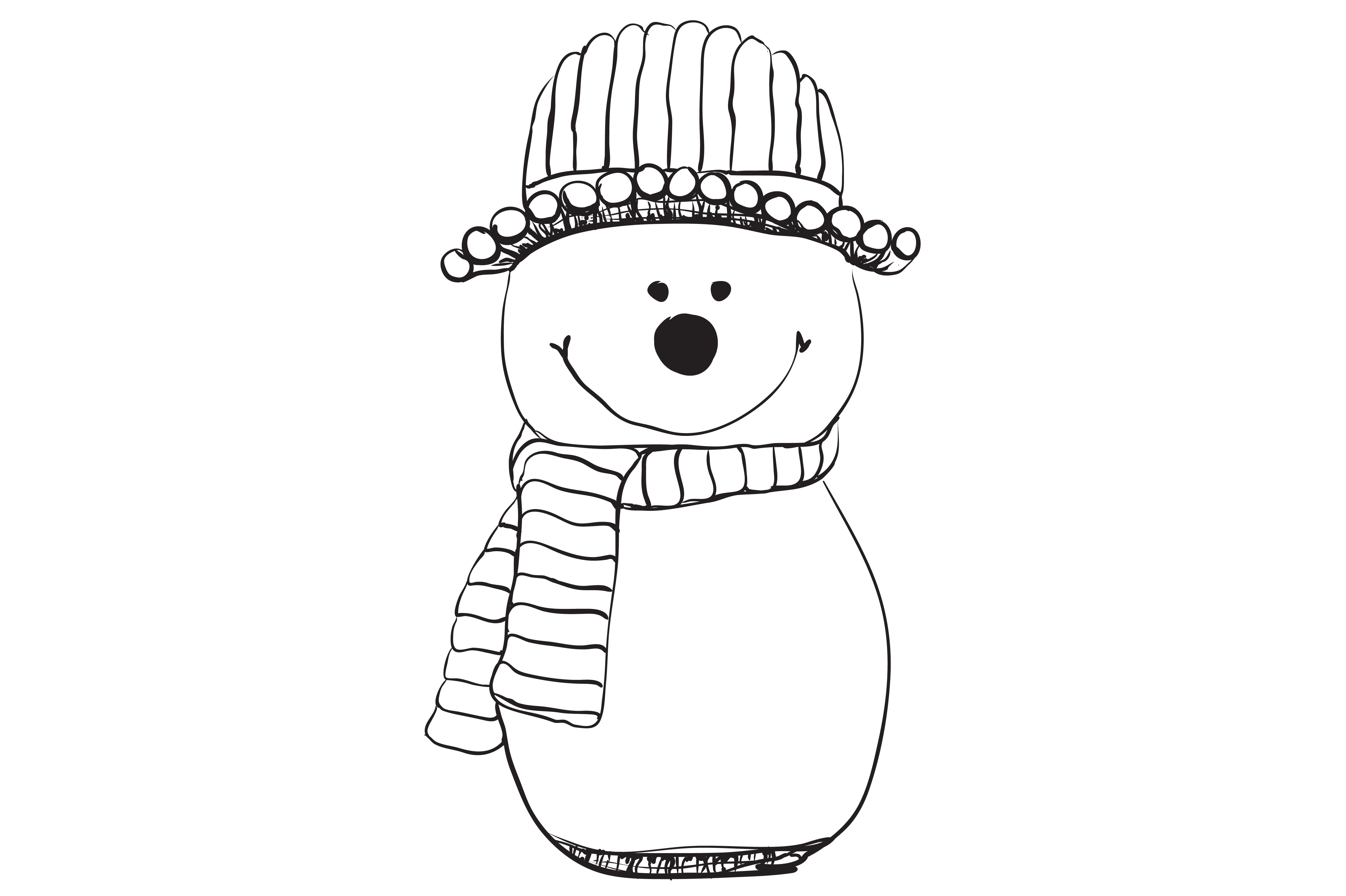 Snowman sketch. Winter illustration, an Illustration by Sketching ...