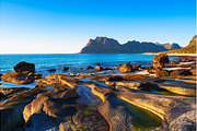 Uttakleiv beach on Lofoten islands | Nature Stock Photos ~ Creative Market