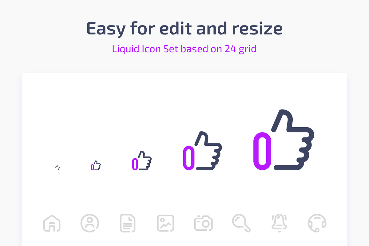 Liquid Icon Set 100+ in three styles, an Outline Icon by iconland