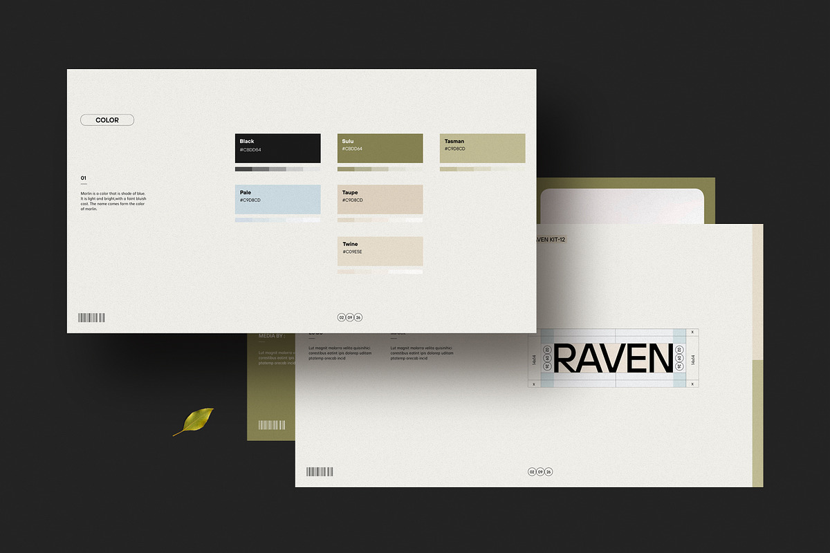 Raven | Brand Guidelines, a Presentation Template by GoldenPixelStudio