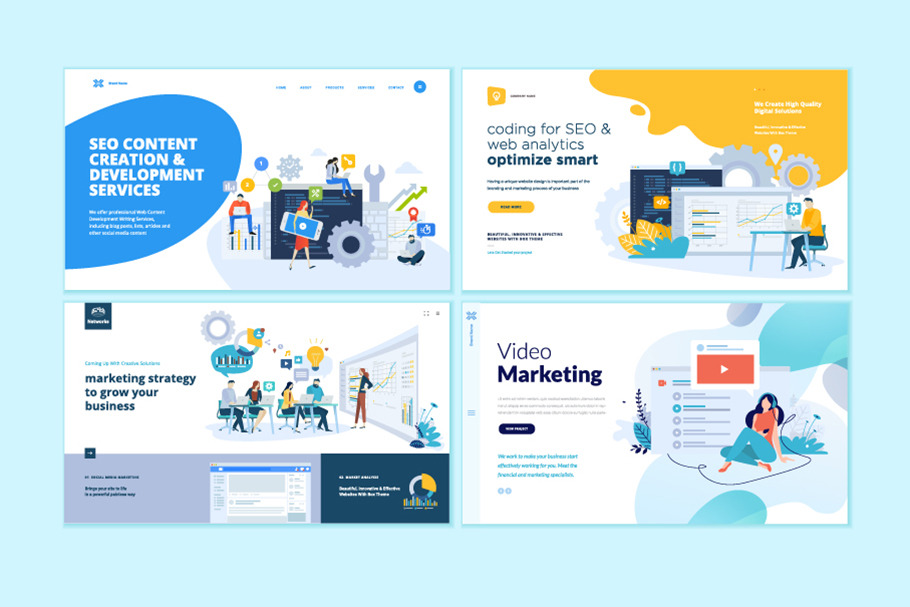 Set of Web Design Templates, a Templates & Theme by PureSolution