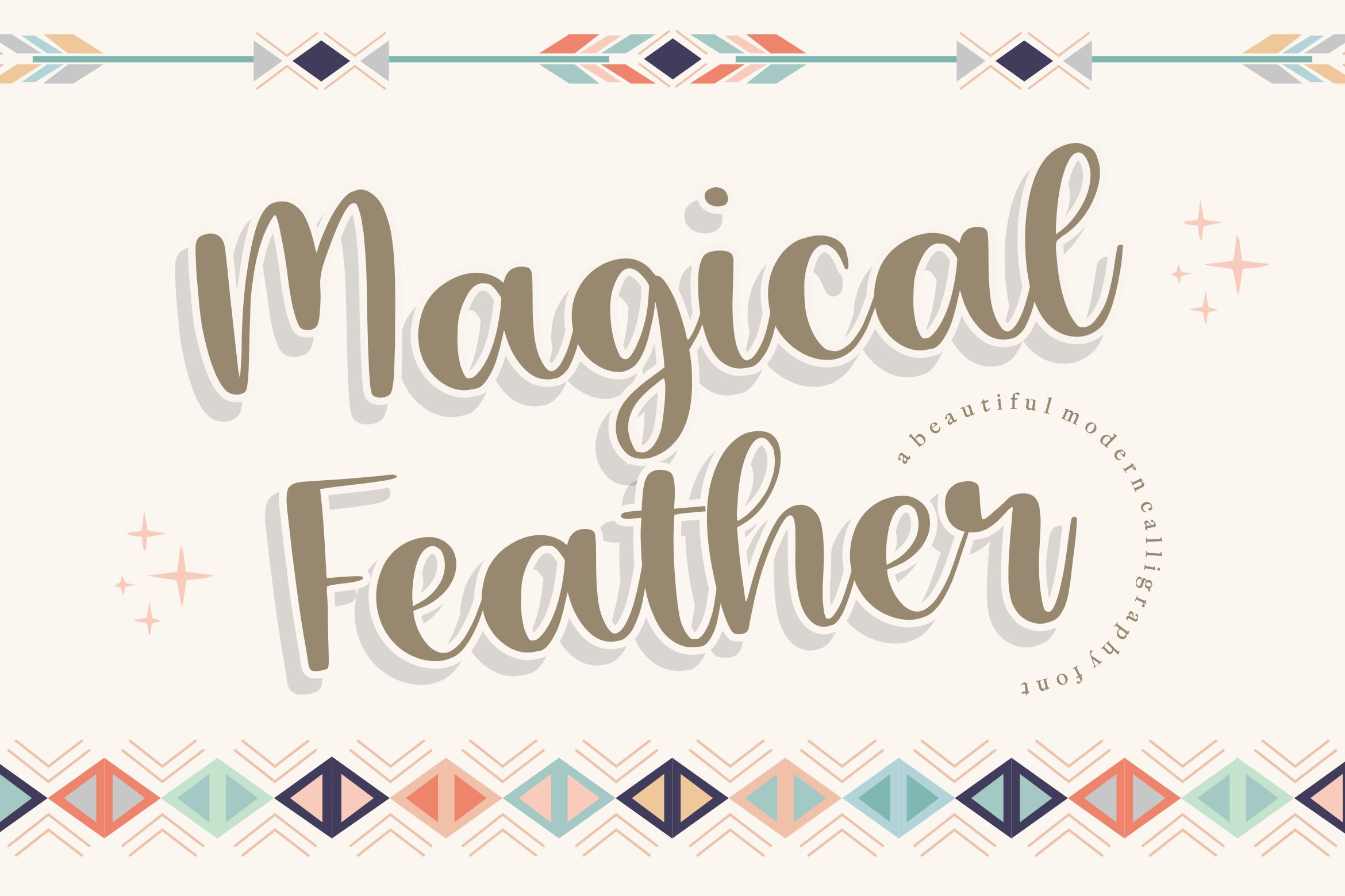 Magical Feather - Modern Calligraphy | Creative Market
