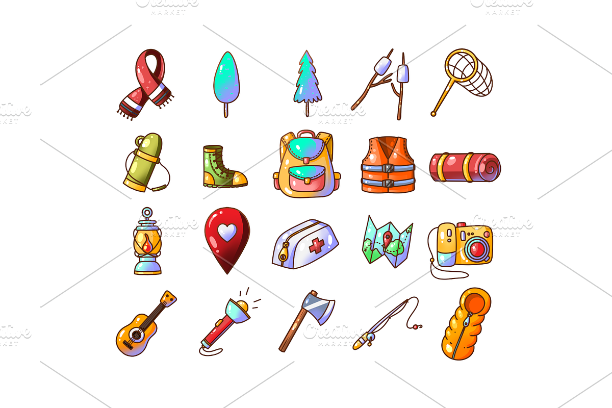 Camping Element Illustration Clipart