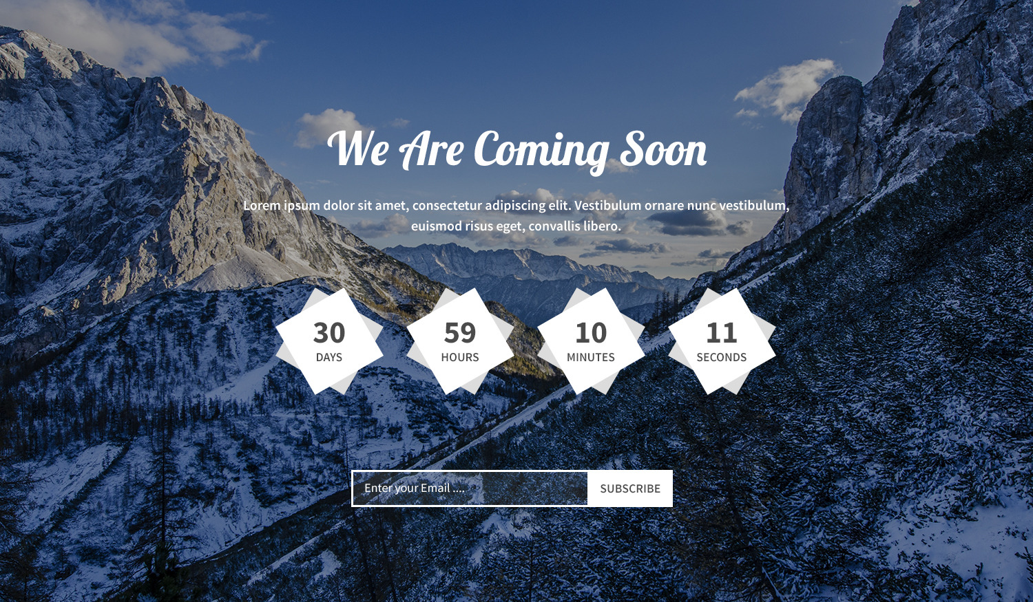 Winter Coming Soon Page Template, a Templates & Theme by Naistudio