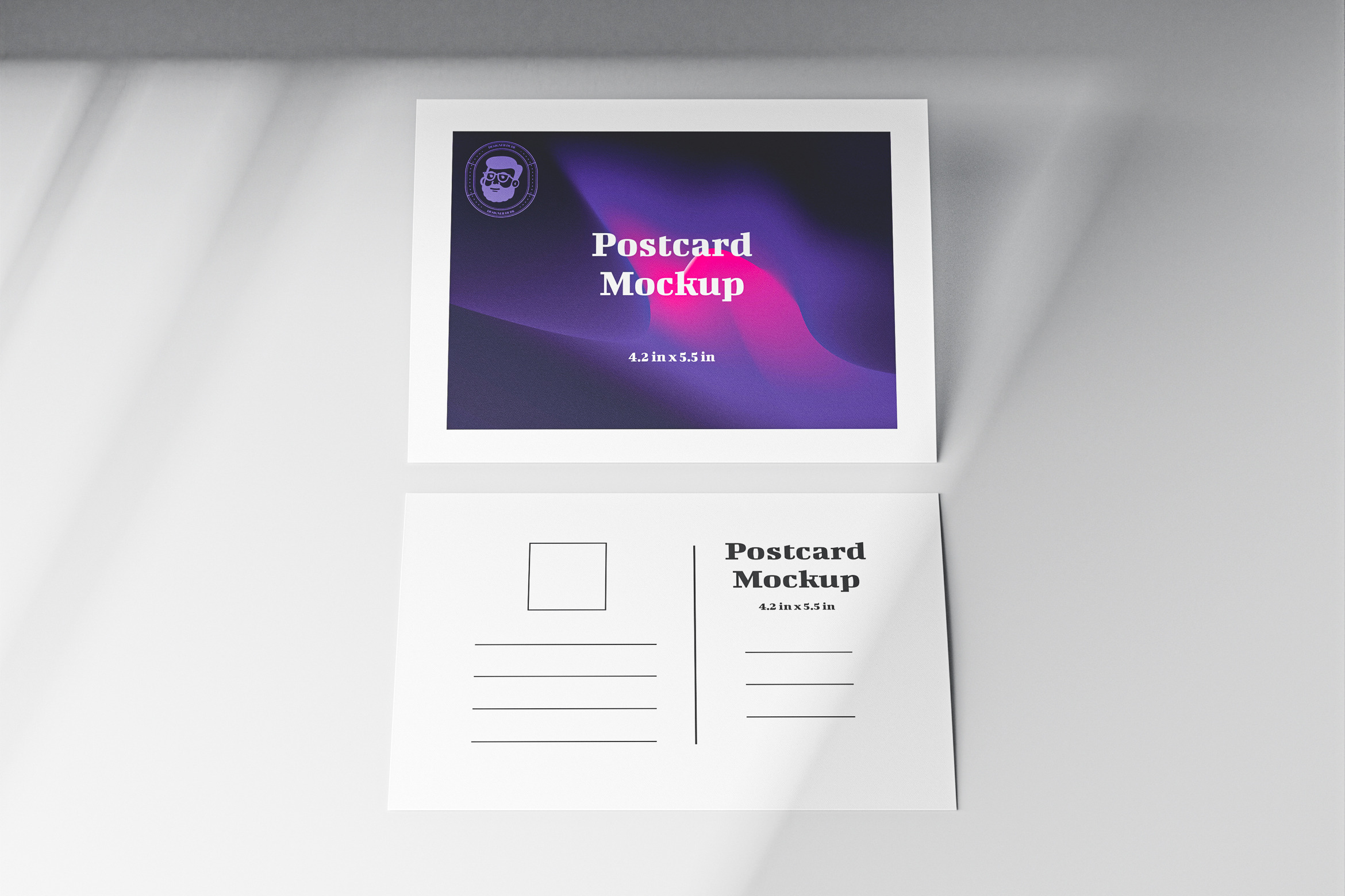 Postcard Mockup, a Card Template by Designer Dude