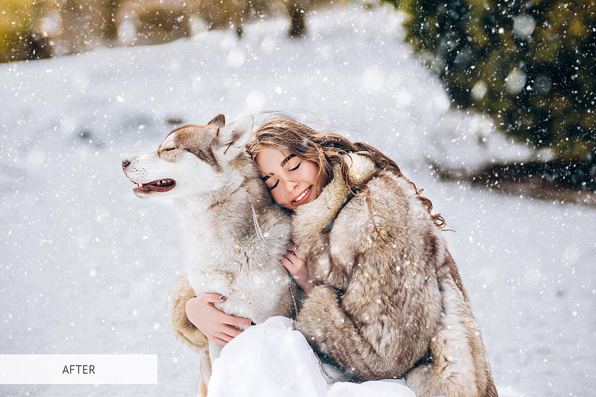 Snow Overlays for Photoshop, a Plug-in Add-On by FixThePhoto