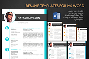 Modern 2 in 1 photo Word resume, a Resume Template by Inkpower