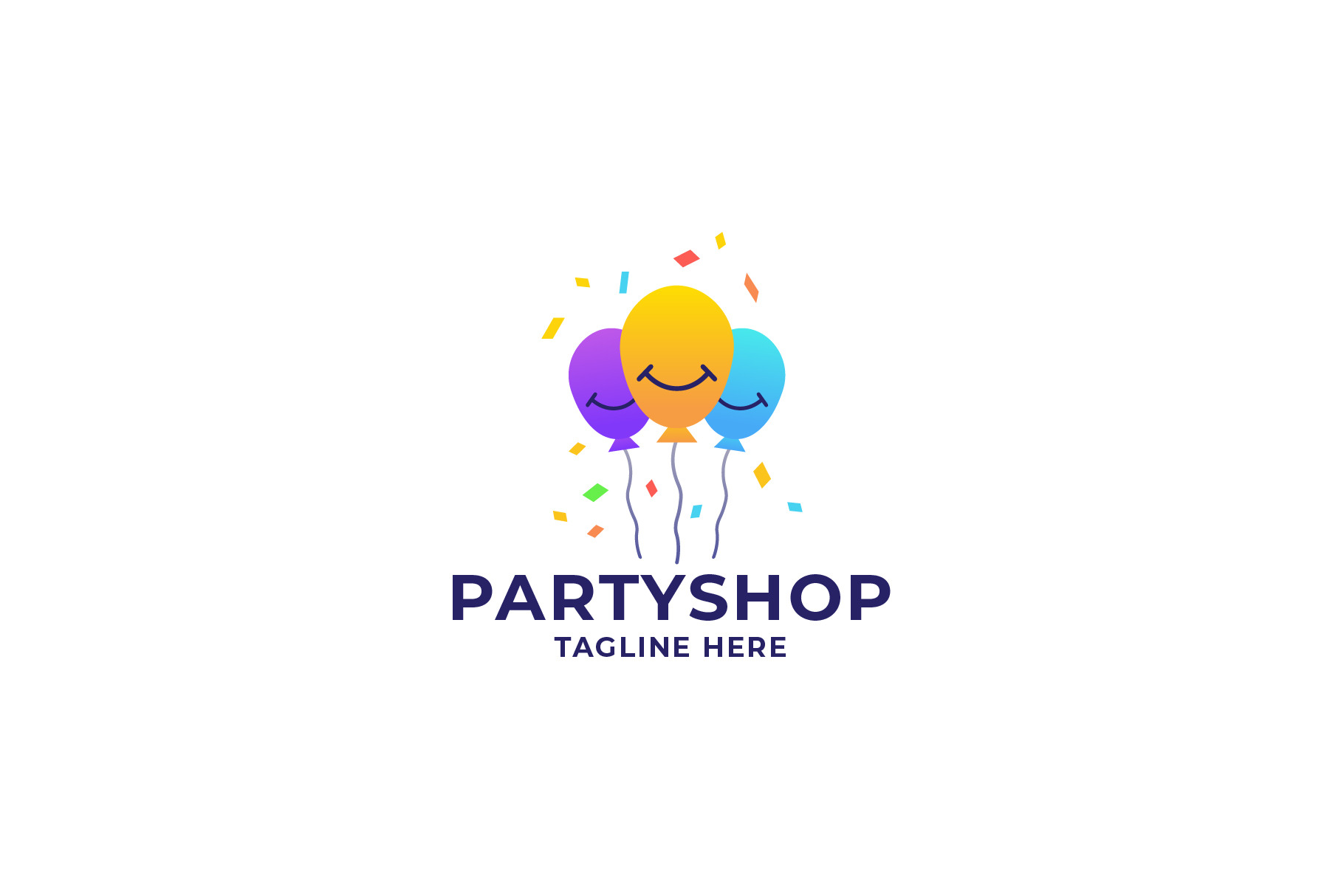 Party Shop Logo, a Branding & Logo Template by Design_Planet