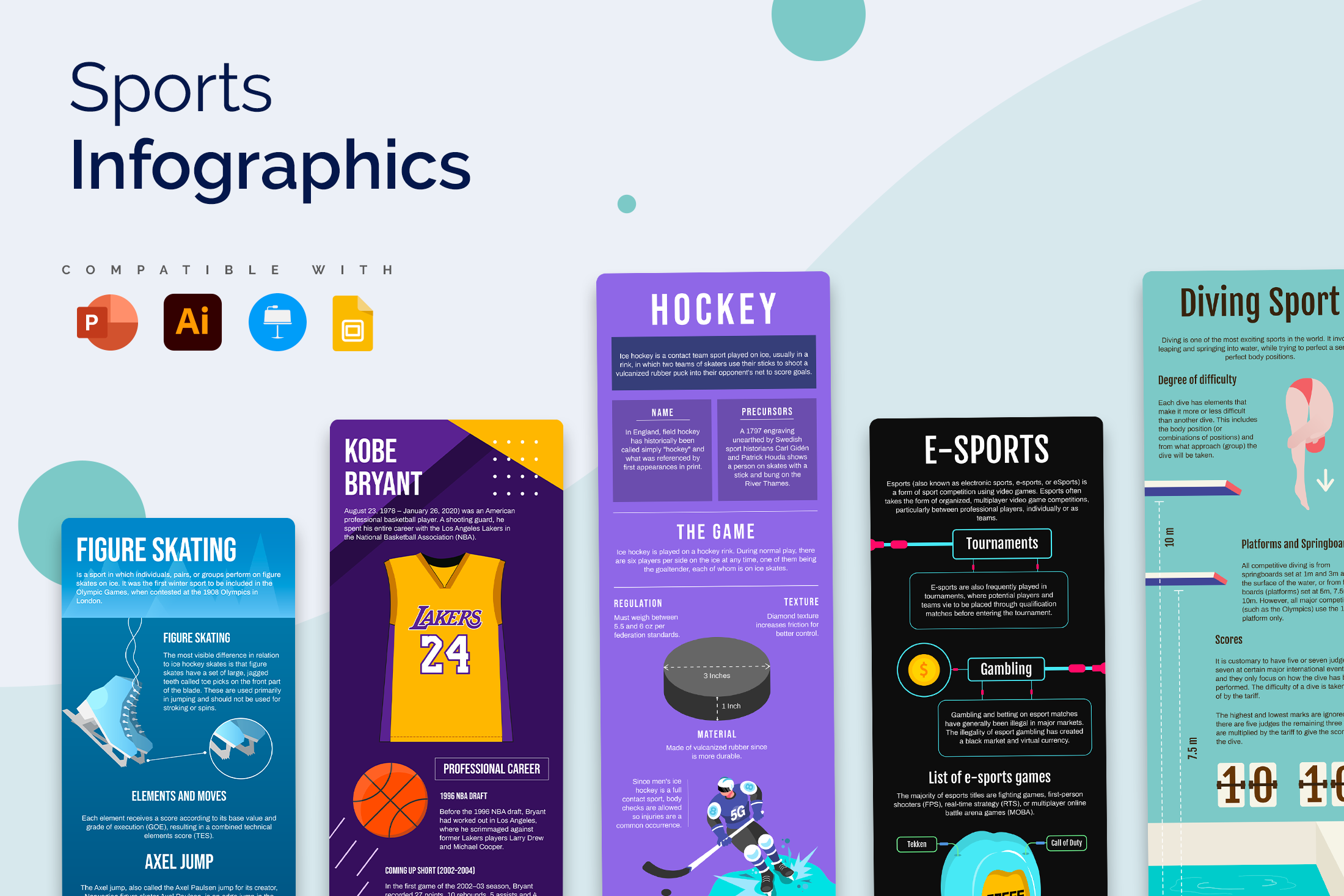 Sports Infographics Template, a Presentation Template by Slidesmash