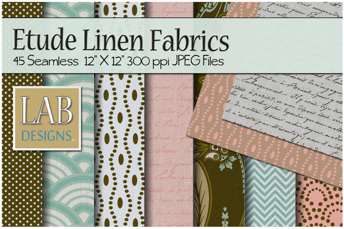 45 Fashion Linen Fabric Textures, a Texture Graphic by Lab Designs