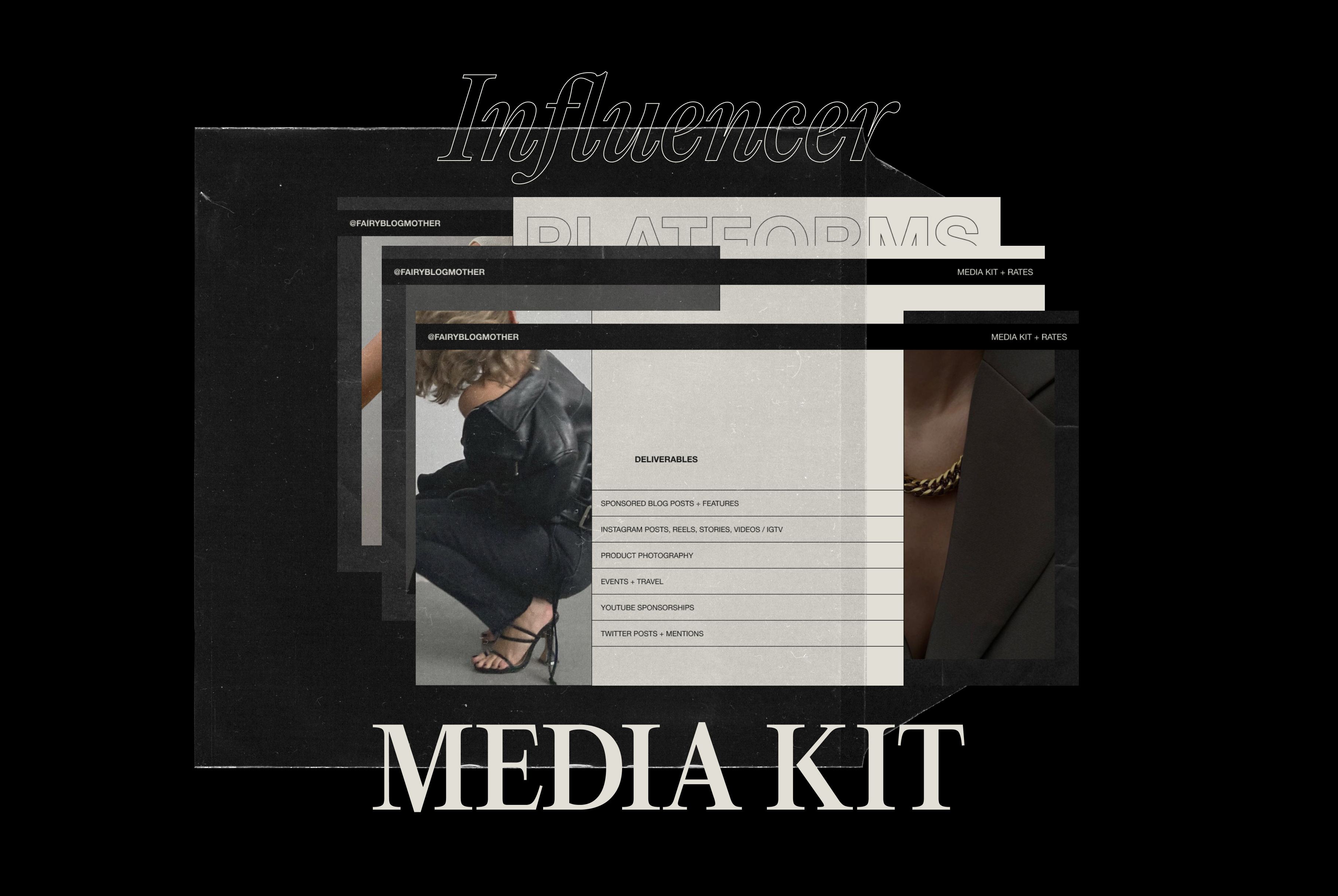 Influencer Media Kit Canva Template | Creative Market