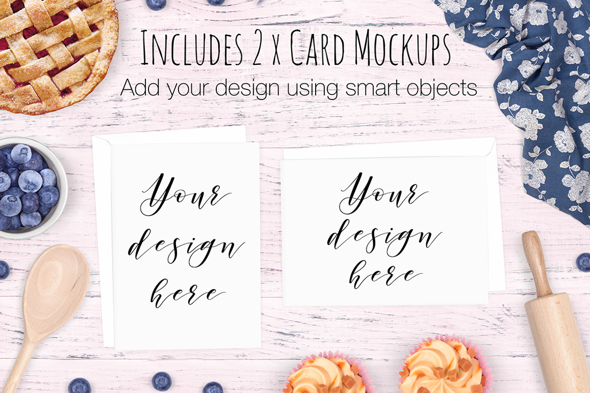 Baking Scene Creator - Top View, a Cups & Container Mockup by Pixomize