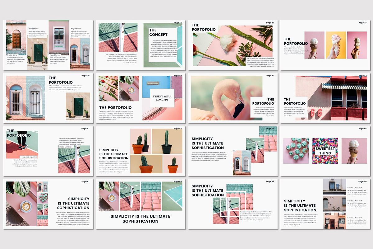 PASTEL - Lookbook Keynote Template, a Presentation Template by deasign