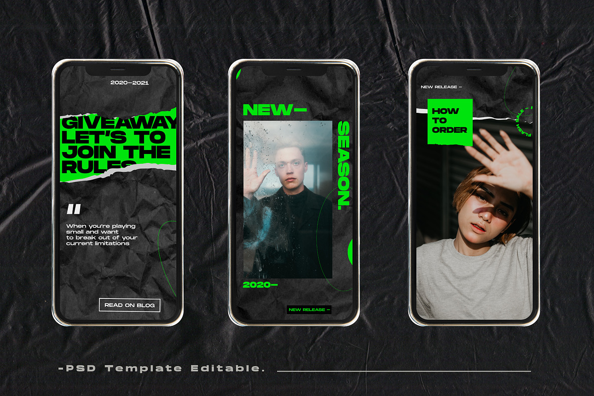 Project Instagram Template, a Social Media Template by Compaq_Creative