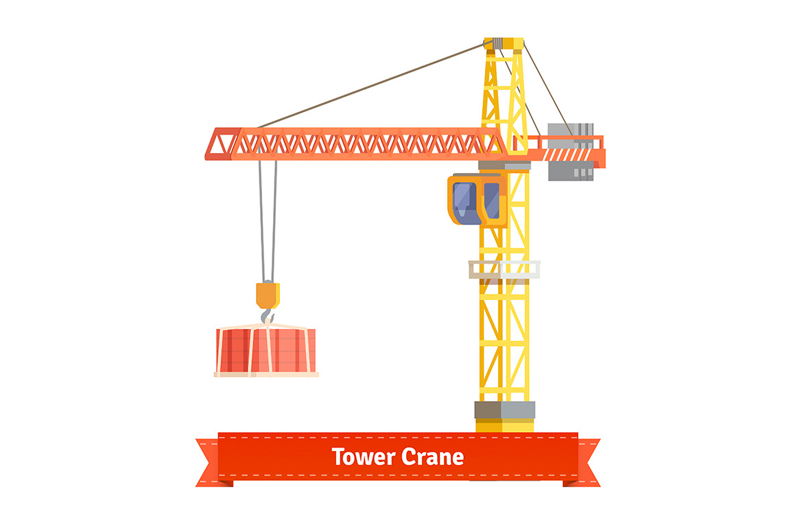Tower crane, an Object Illustration by Iconicbestiary