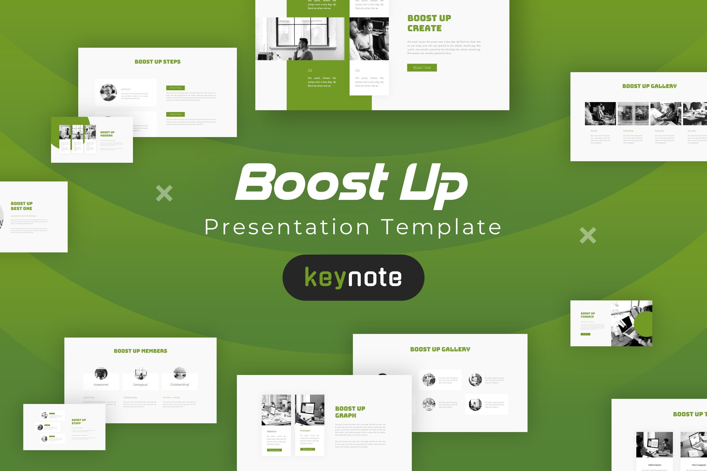 Boost up - Power Point Template, a Presentation Template by AQR Studio