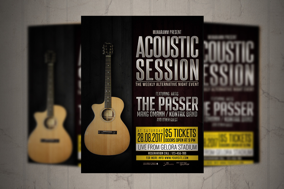Acoustic Session Flyer / Poster, a Flyer Template by Septian