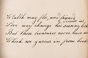 Old handwritten english text, an Abstract Photo by LiliGraphie