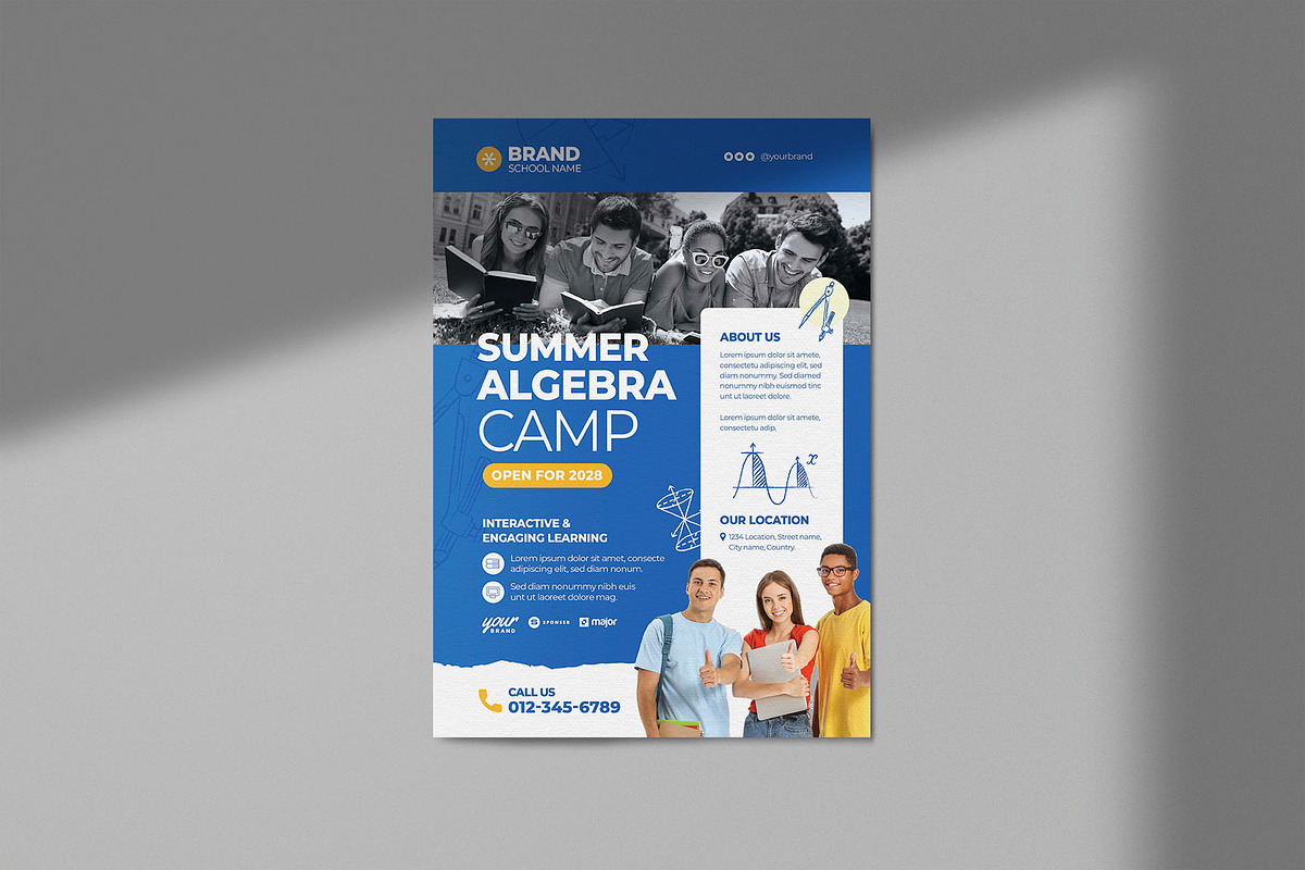 College Education Flyer Template, a Flyer Template by BrandPacks