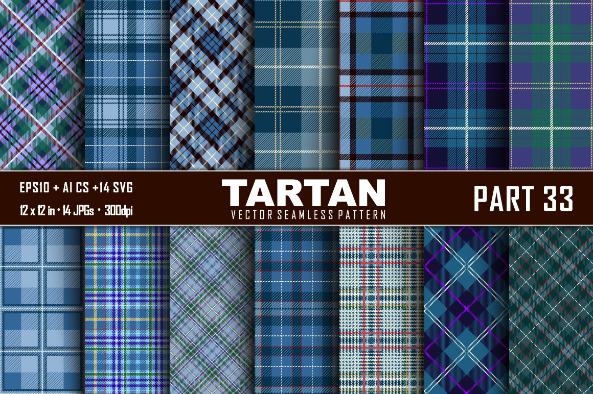 Seamless Tartan Pattern Part - 33, a Pattern Graphic by Vectorchoice