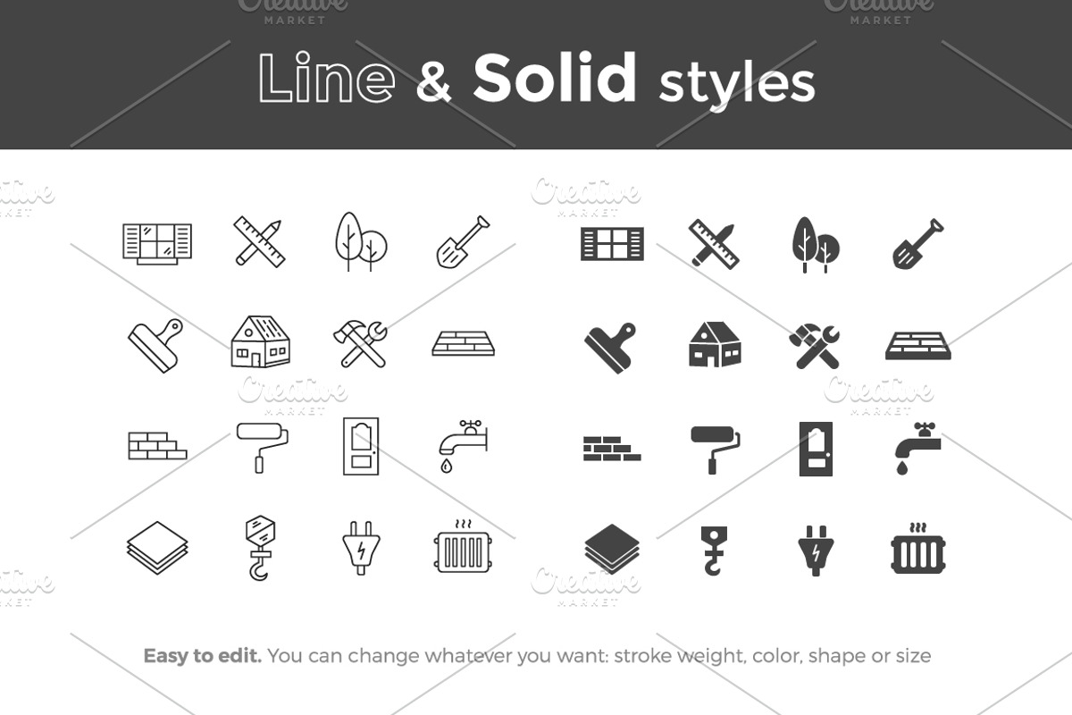 Construction Icons, a Solid Icon by filborg