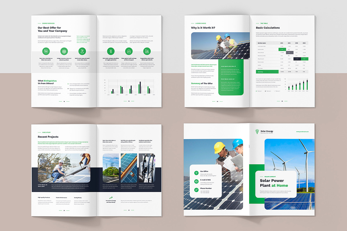 Solar Energy Company Profile Template