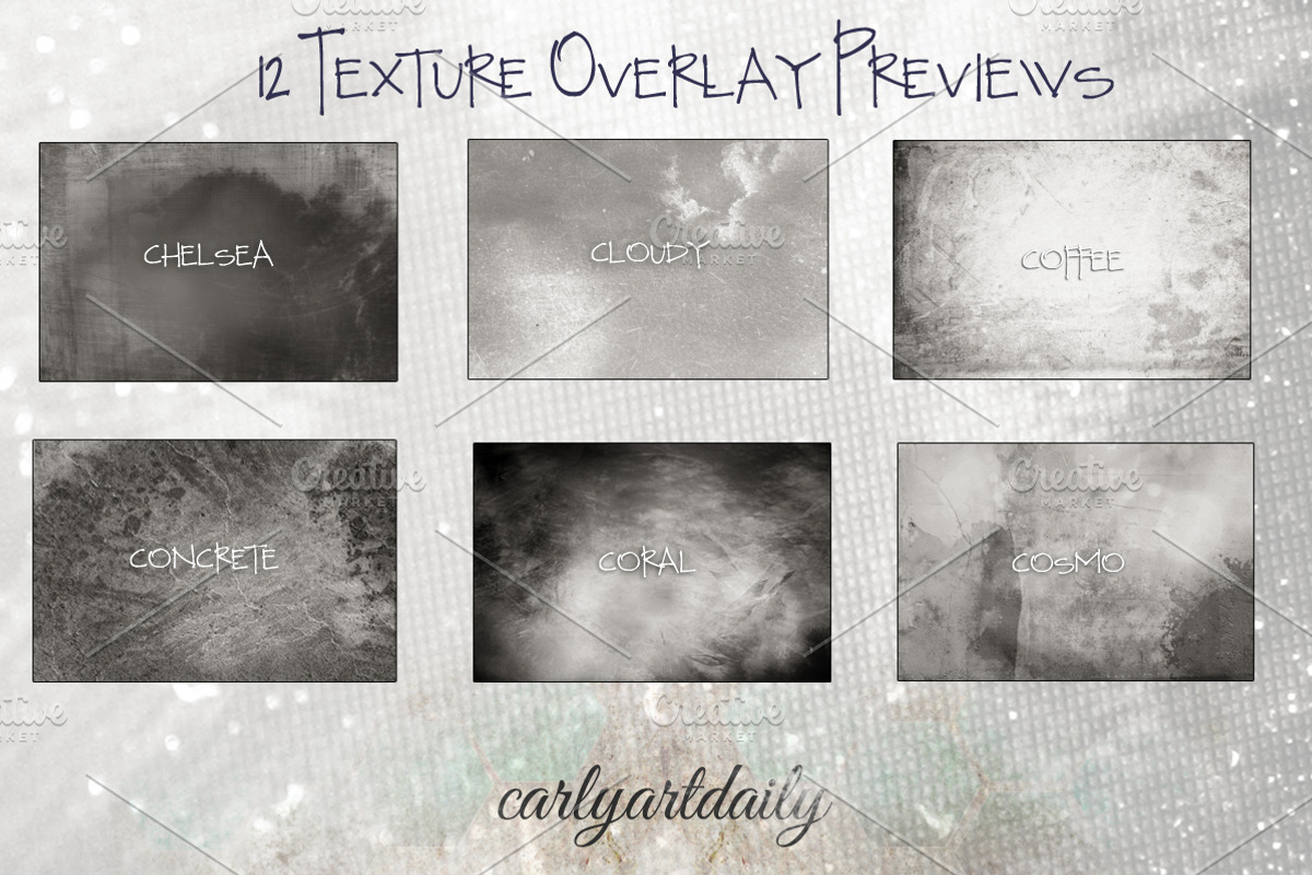 Toner Texture Overlays, a Texture Graphic by CarlyArtDaily | Creative ...