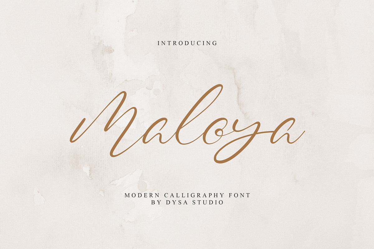 Maloya, a Script Font by DYSA Studio