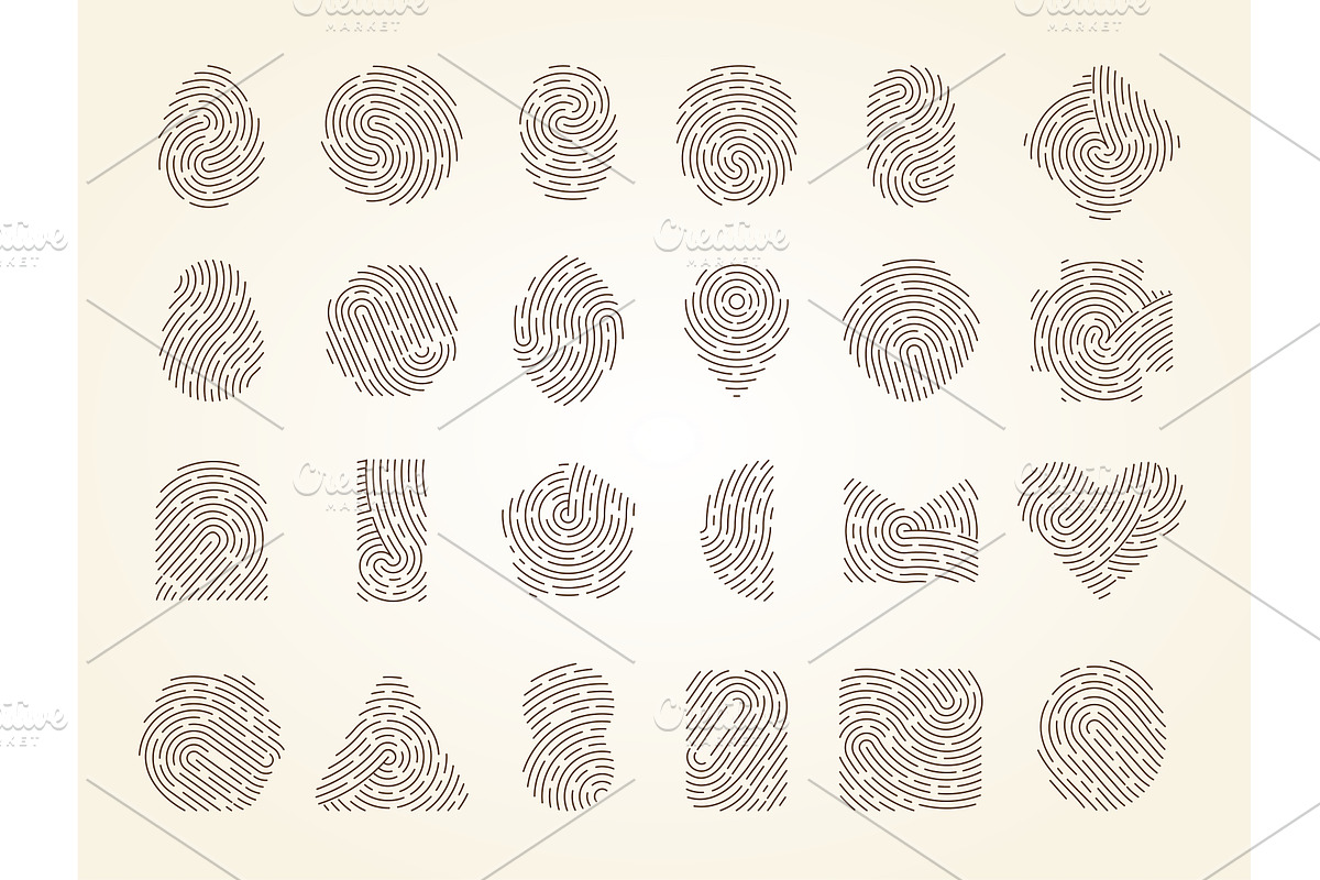 Fingerprints. Biometric security, a Graphic by Onyx
